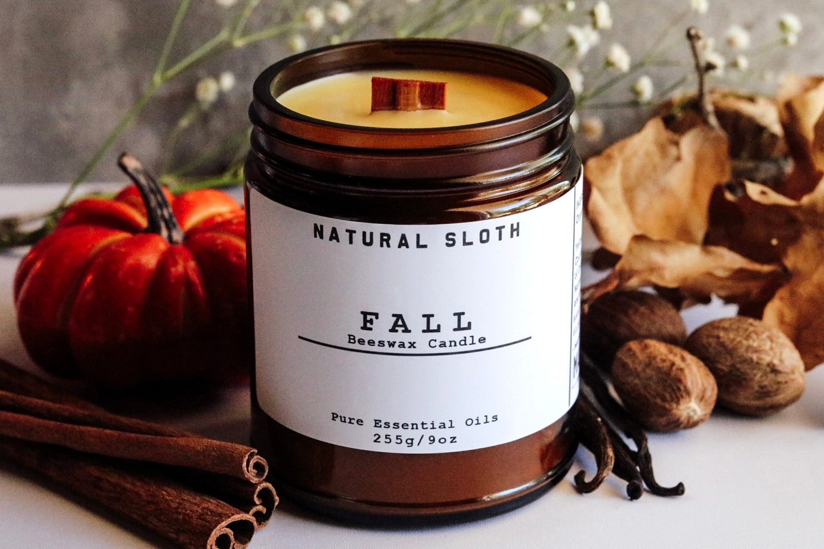 Beeswax Candles – Natural Sloth